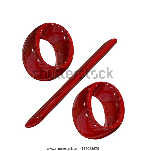 3d Shiny Red Plastic Ceramic Letter Stock Illustration 162023675 ...