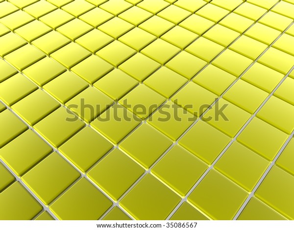 3d Shiny Tiles Illustration Render Stock Illustration 35086567 ...