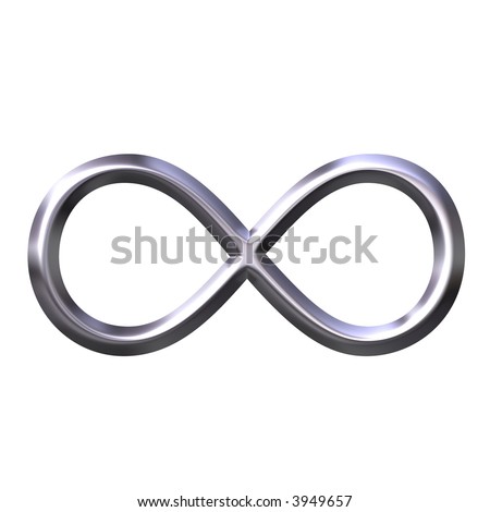 3 D Silver Infinity Symbol Stock Illustration 3949657 - Shutterstock