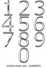 9,820 Silver number collection Images, Stock Photos & Vectors ...