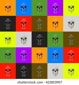 3d Skull Texture Stock Illustration 422853907 | Shutterstock
