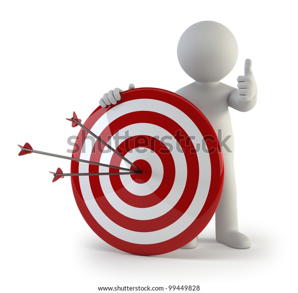 3d Small People Target 库存插图 99449828 | Shutterstock