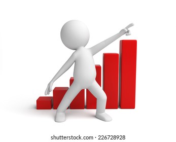 3d Small Person Chart 3d Image 스톡 일러스트 226728928 | Shutterstock