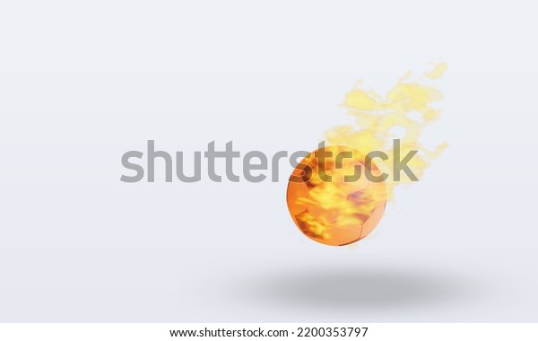 3d Sport Ball Fireball Rendering Top Stock Illustration 2200353797 ...