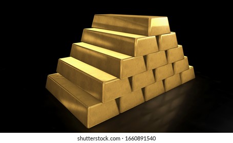 Pyramid Of Gold Bars