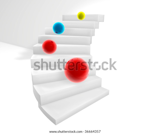 3d Stairs Steps Illustraion Render Stock Illustration 36664357 ...