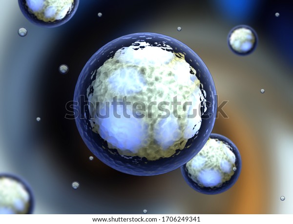 3d Stem Cell Nucleolus Nucleus Nucleus Stock Illustration 1706249341 ...