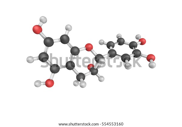 3d Structure Epicatechin Cis Configuration Catechin: ilustración de ...