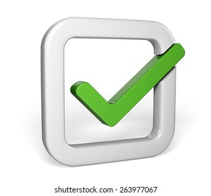 3d Symbol Solution Check Mark 库存插图 263977067 | Shutterstock