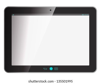3d Tablet Computer On White Background Stock Illustration 135501995 ...