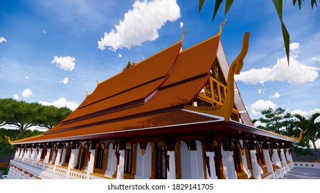 3d Temple Project Rendering Design Architecture: ภาพประกอบสต็อก ...