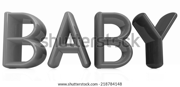 3d Text Buby On White Background Stock Illustration 218784148 ...