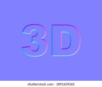 3d Text Form Normal Map 3d: ภาพประกอบสต็อก 1891659265 | Shutterstock