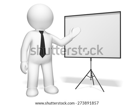 3 D Threedimensional Shape People Presentation Stock Illustration ...
