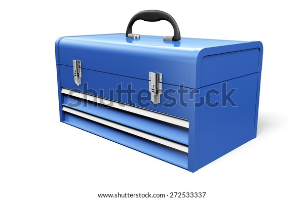 3d Toolbox Blue Work Tool Stock Illustration 272533337