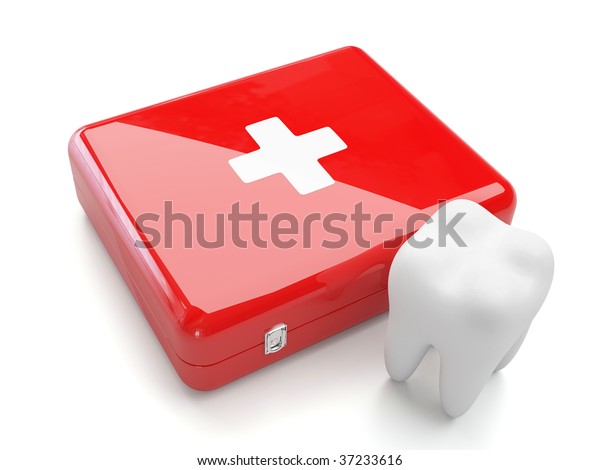 3d Tooth First Aid Kit Isolated Stock Illustration 37233616 | Shutterstock