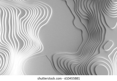3d Topographic Map Background Concept Topo Stock Illustration 610455881 ...