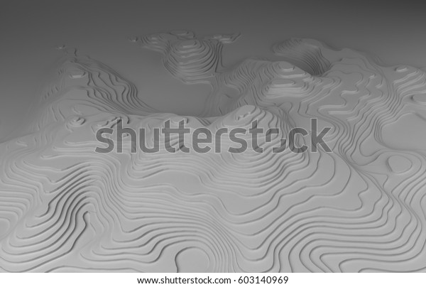 3d Topographic Map Background Concept Topo Stock Illustration 603140969 ...