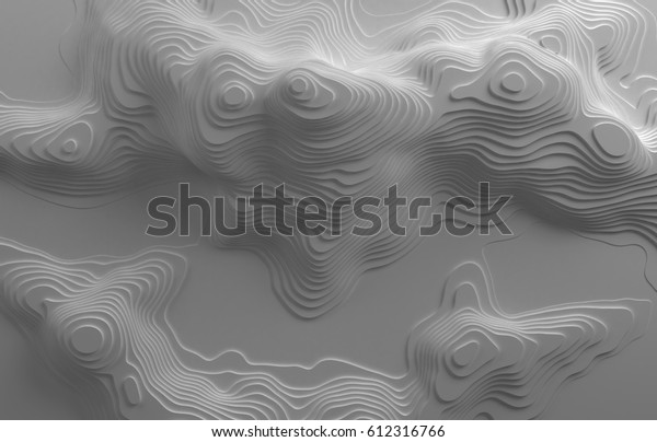 3d Topographic Map Background Concept Topo Stock Illustration 612316766 ...