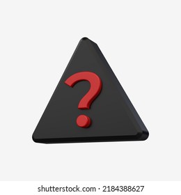 3d Triangle Question Mark Icon Stock Illustration 2184388627 | Shutterstock