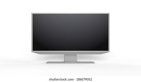 Black Flat Lcd Tv Side View 스톡 일러스트 48237895 | Shutterstock
