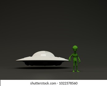 3d Ufo Alien Render Stock Illustration 1022378560 | Shutterstock