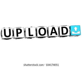3d Upload Button Click Here Block 스톡 일러스트 104174051 | Shutterstock