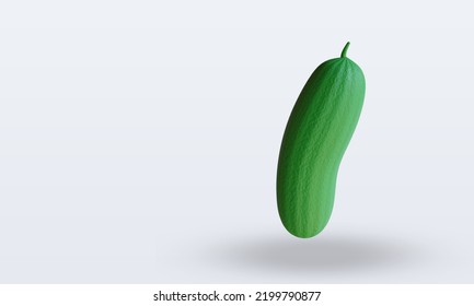 3d Vegetable Cucumber Rendering Top View Stock Illustration 2199790877 ...