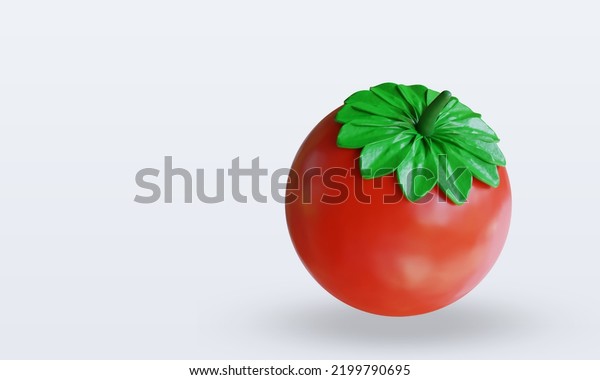 3d Vegetable Tomato Rendering Top View Stock Illustration 2199790695 ...