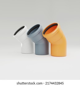 3d Visualization Polypropylene Sewer Pipes Noise Stock Illustration ...