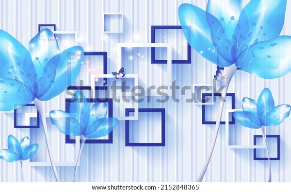 3d Wallpaper Beautiful Line Pattern Beautiful Stock Illustration ...