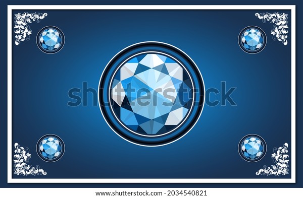 3d Wallpaper Stretch Ceiling Model Blue Stock Illustration 2034540821 ...