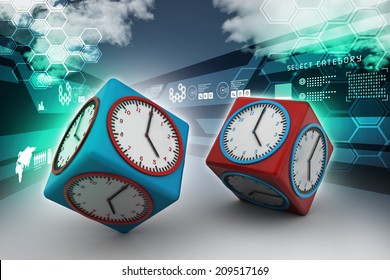 3d Watch Cube Stock Illustration 209517169 | Shutterstock