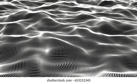 Wave 3d Illustration Stock Illustration 653129917 | Shutterstock