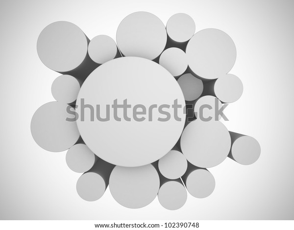 3d White Abstract Background Render Illustration Stock Illustration ...