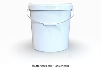 3d White Container Template Rendering Stock Illustration 2093242681