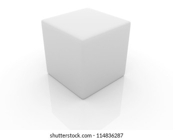 3d White Cube 3d Render Illustration 스톡 일러스트 114836287 | Shutterstock