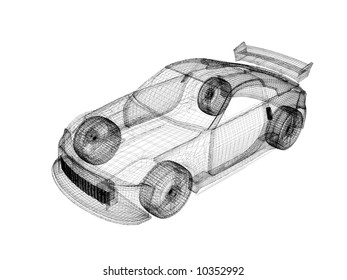 7,878 3d wireframe car Images, Stock Photos & Vectors | Shutterstock