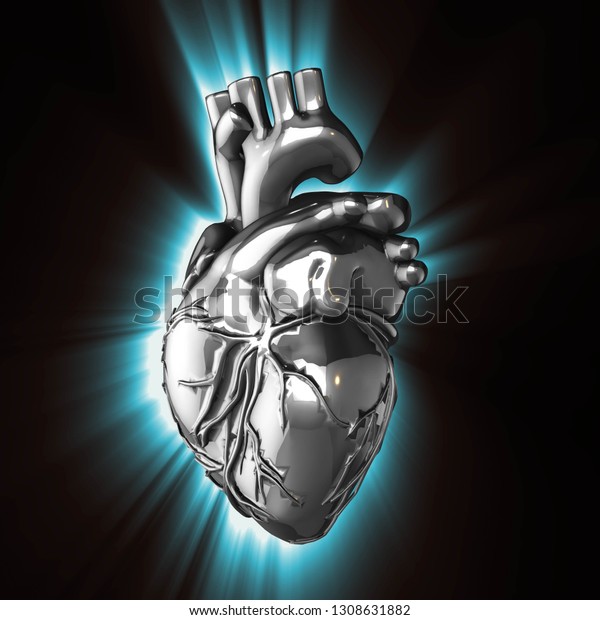 3d Wireframe Hearts Render Isolated White Stock Illustration 1308631882 ...