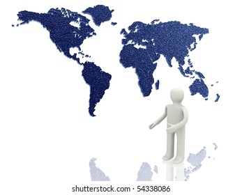 3d World Map Stock Illustration 54338086 | Shutterstock