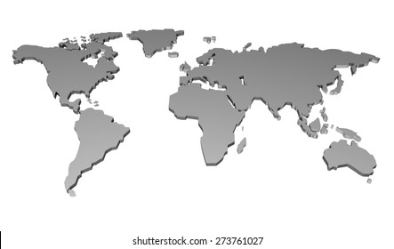 3d World Map Globe Map Stock Illustration 273761027 | Shutterstock