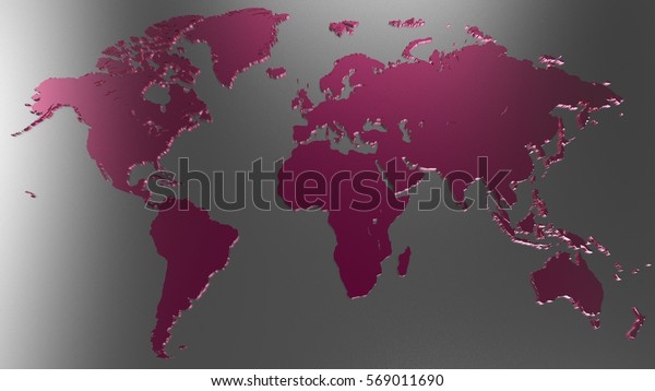 3d World Map 3d Illustration Cg Stock Illustration 569011690 | Shutterstock