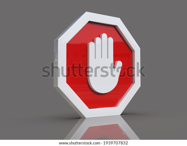 3d You Not Allowed Here Red Stock Illustration 1939707832