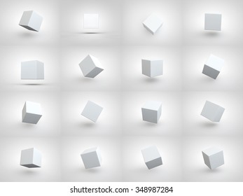 3dcube Different Angles Stock Illustration 348987284 | Shutterstock