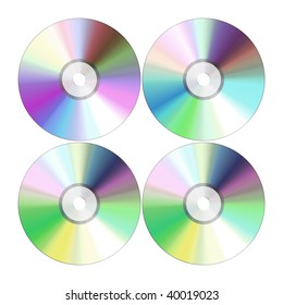 4 Different Cd Rom Textures Stock Illustration 40019023 | Shutterstock
