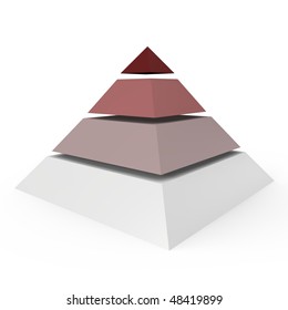 4 Level Pyramid 3d Image Stock Illustration 48419899 | Shutterstock