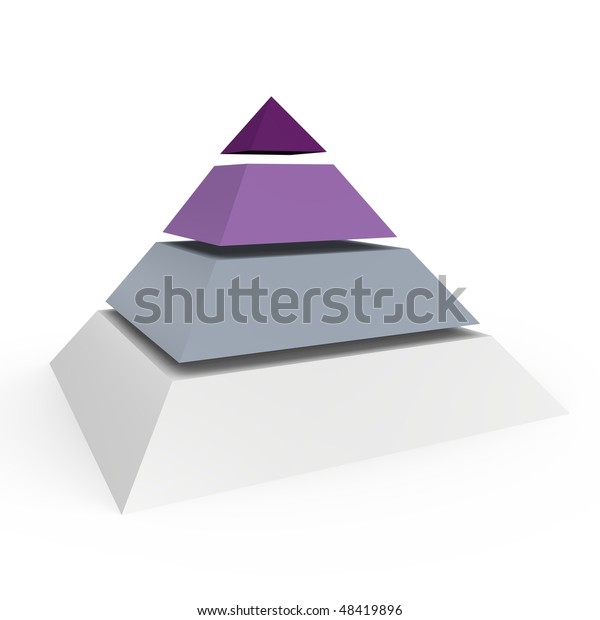 4 Level Pyramid 3d Image Stock Illustration 48419896 | Shutterstock