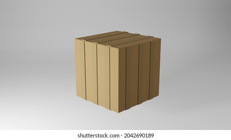 4 Square Boxes Various Angles Variety Stock Illustration 2042690198