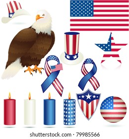 4th July Design Objects Element Vector: เวกเตอร์สต็อก (ปลอดค่าลิขสิทธิ์ ...