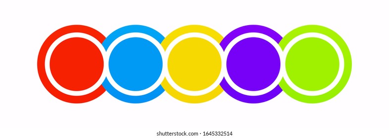 5 Components Chart Make Something Modern Stock Illustration 1645332514 ...